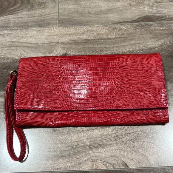LE SOLIM | Bags | Brand New Made In Italy Red Wrislet | Poshmark